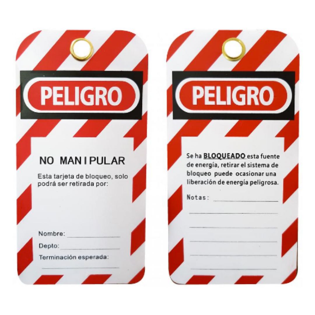 Etiqueta de bloqueo modelo 1001 marca SAFELOCK – Safety Depot Mx