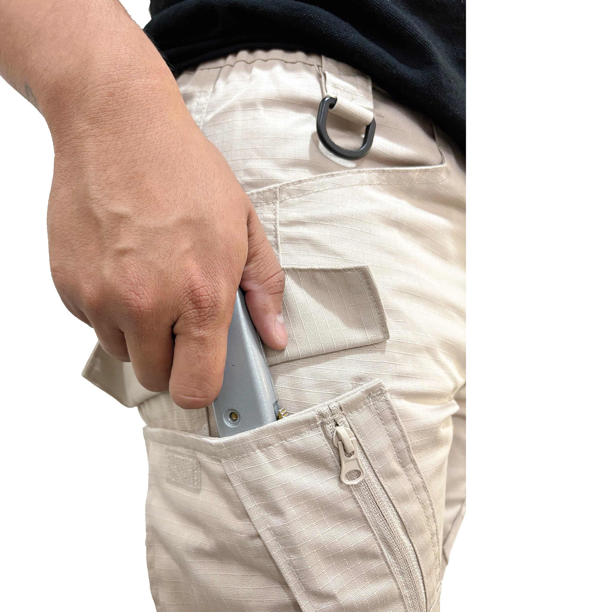 Pantalón táctico color caqui marca Safety Man – Safety Depot Mx